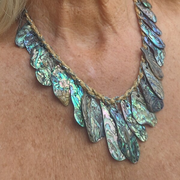 Abalone Necklace - Etsy