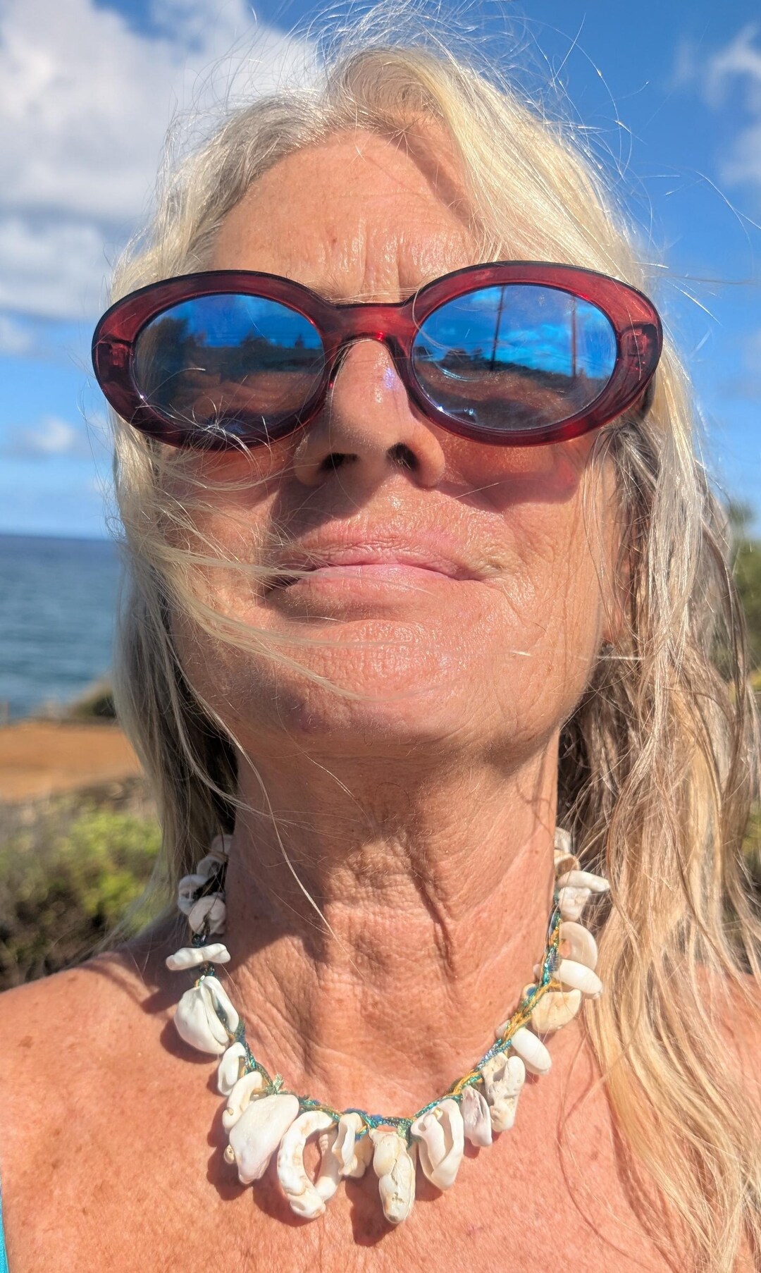 Kauai Shell Necklace, Fiber Art Choker - Etsy