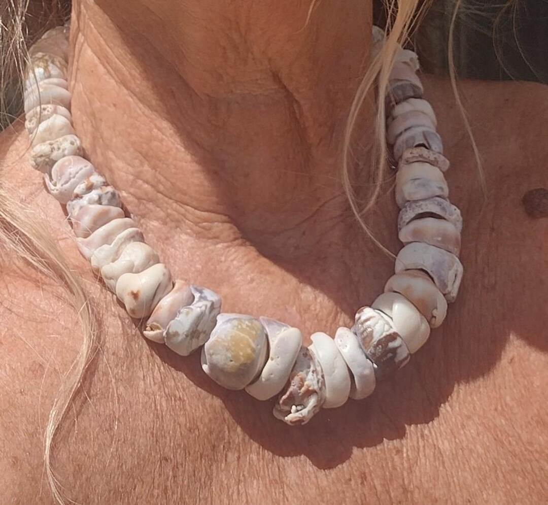 Bigpuka Shell Necklace, Puka Shell Necklace, Large Puka Shell Necklace ...