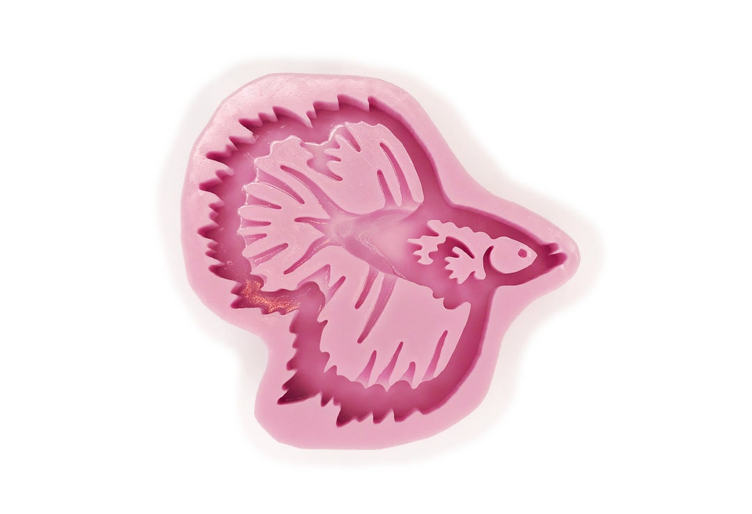 Resin Mould Siamese Fighting Fish Betta Plakat Fighter Silicone Shaker ...
