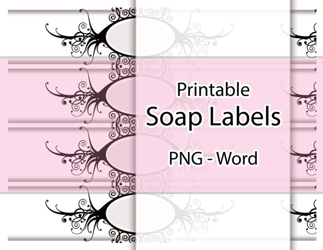Printable Soap Labels Editable Label Cigar Band Set Organic Vintage ...