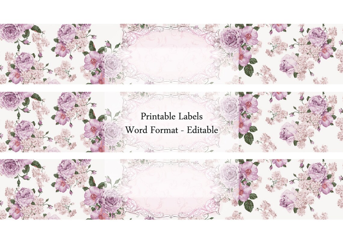 Printable Labels Soap Rose Editable Label Pastel Rainbow - Etsy