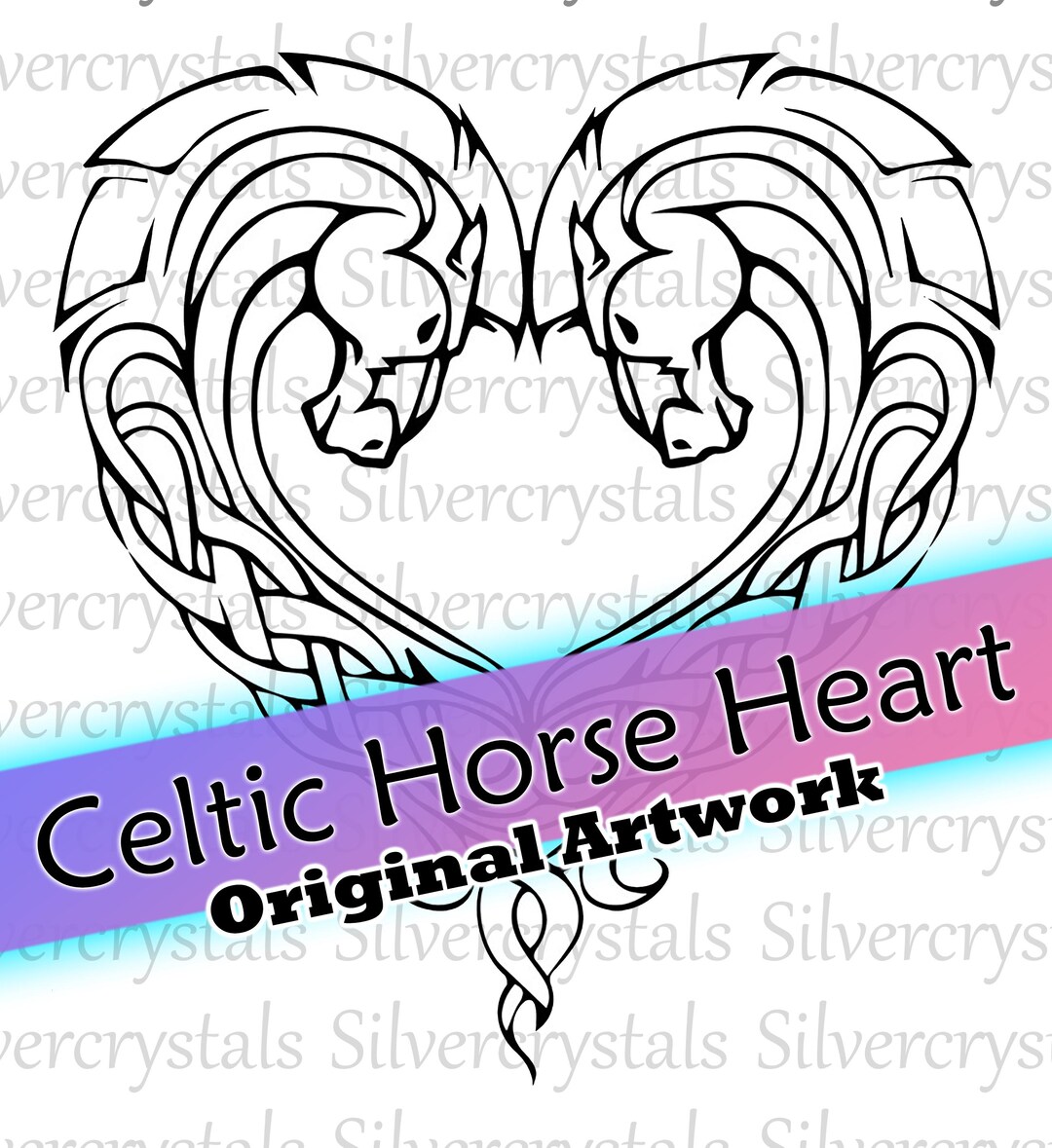 Celtic Horse Heart Rohan Lotr Tattoo Design Sticker T-shirt Print ...
