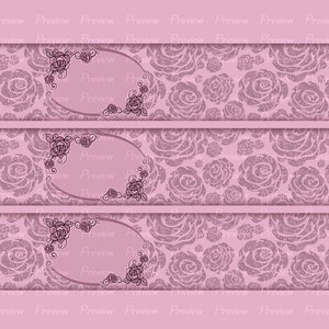 Soap Labels Printable Rose Editable Label Blank Band Grayscale Vintage ...
