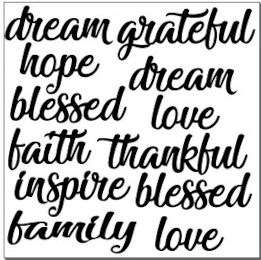 Cursive Craft SVG Files - Etsy