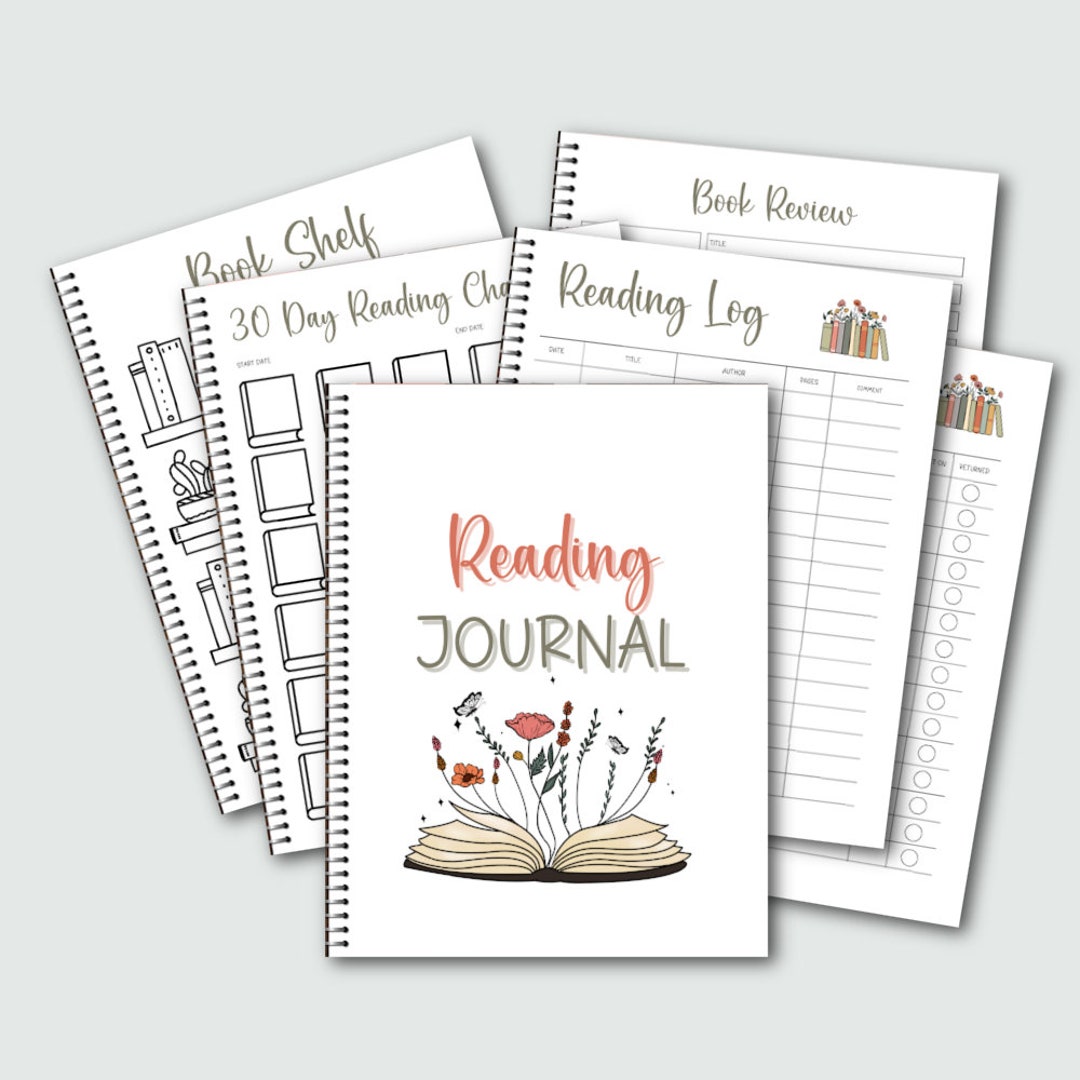 Reading Journal, Reading Log, Printable Reading Journal, Library Book ...