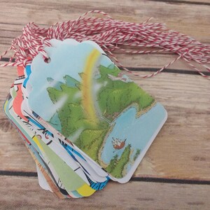Children's Book Tags 30 Tags Book Page Gift Tags - Etsy