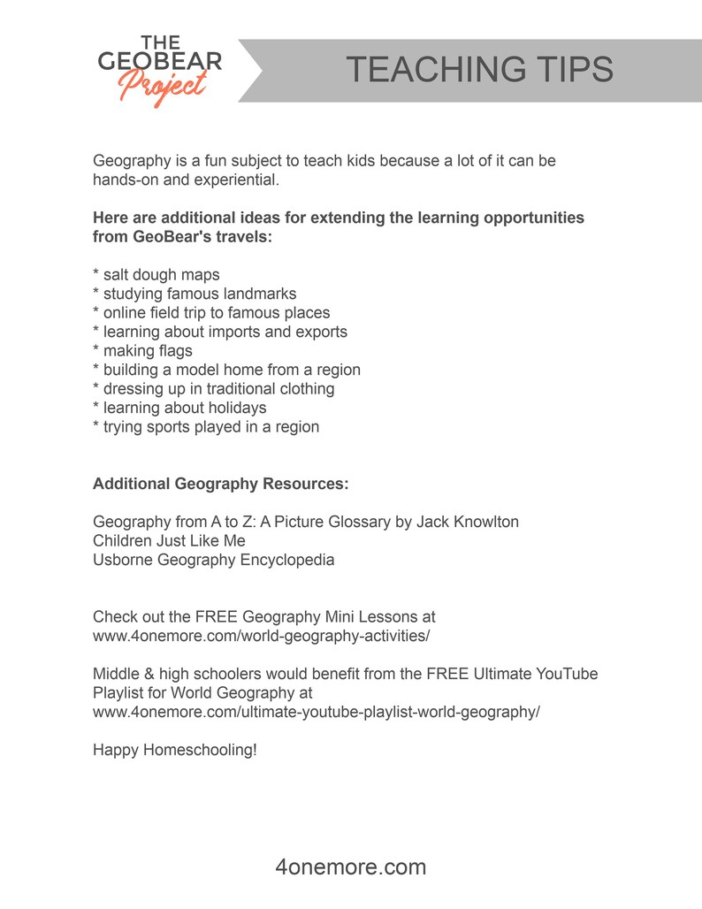 Homeschool Printable Homeschool Geography Homeschool Unit - Etsy