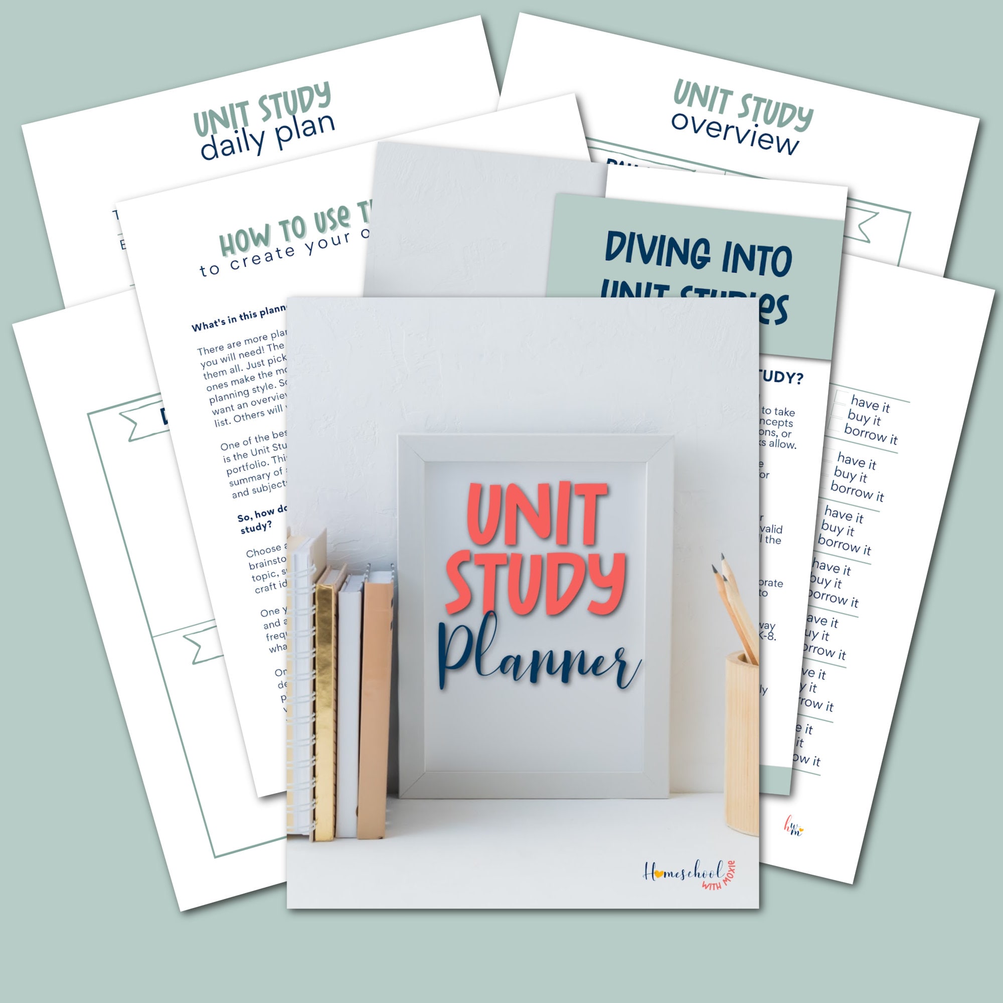 Unit Study Planner, Homeschool Unit Study, Homeschool Planner ...