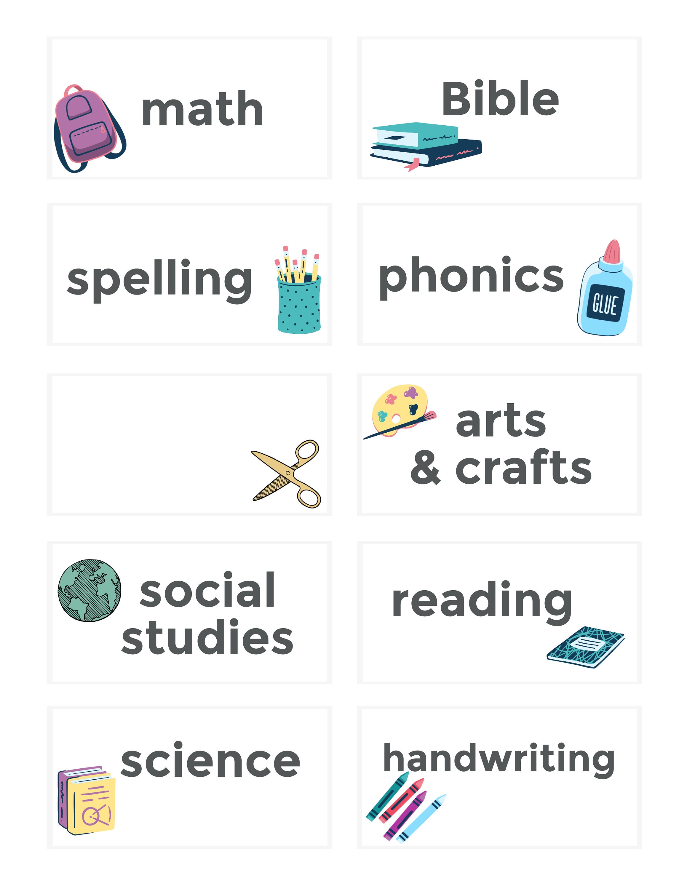 Homeschool Workbox Bundle, Homeschool, Homeschooling, Homeschool ...