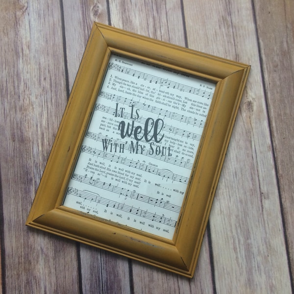 Framed Hymn - Etsy