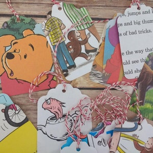 Children's Book Tags 30 Tags Book Page Gift Tags - Etsy