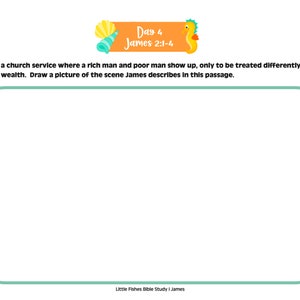 James Little Fishes Inductive Bible Study Bible Study for - Etsy