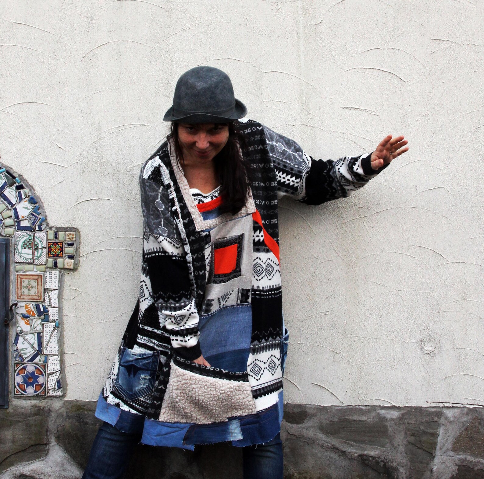 Plus Size 3X L-XXL Crazy Sweaters Fur and Blue Denim - Etsy