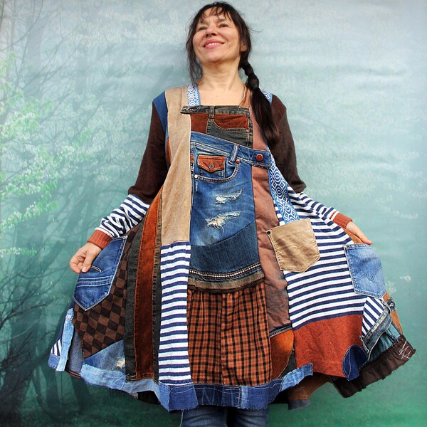 Patchwork Tunic - Etsy