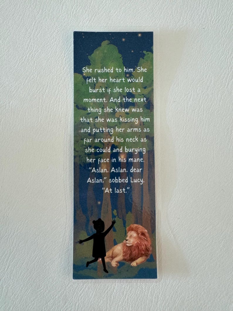 Chronicles of Narnia Bookmark Set | Laminated | Lucy | Aslan | Lion the ...