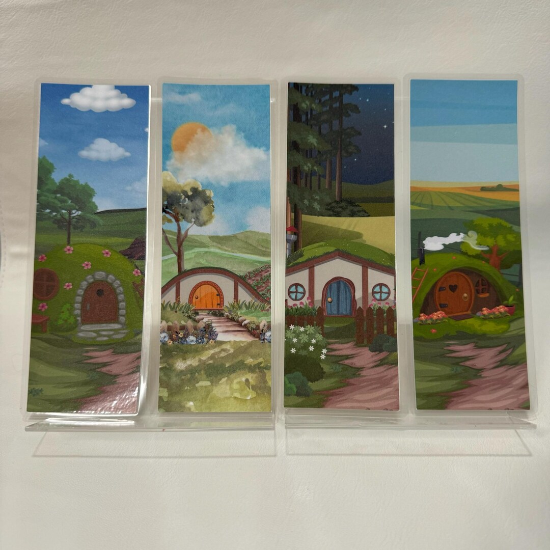 Hobbit Hole Bookmark Set | Laminated | Lord of the Rings LOTR | the ...