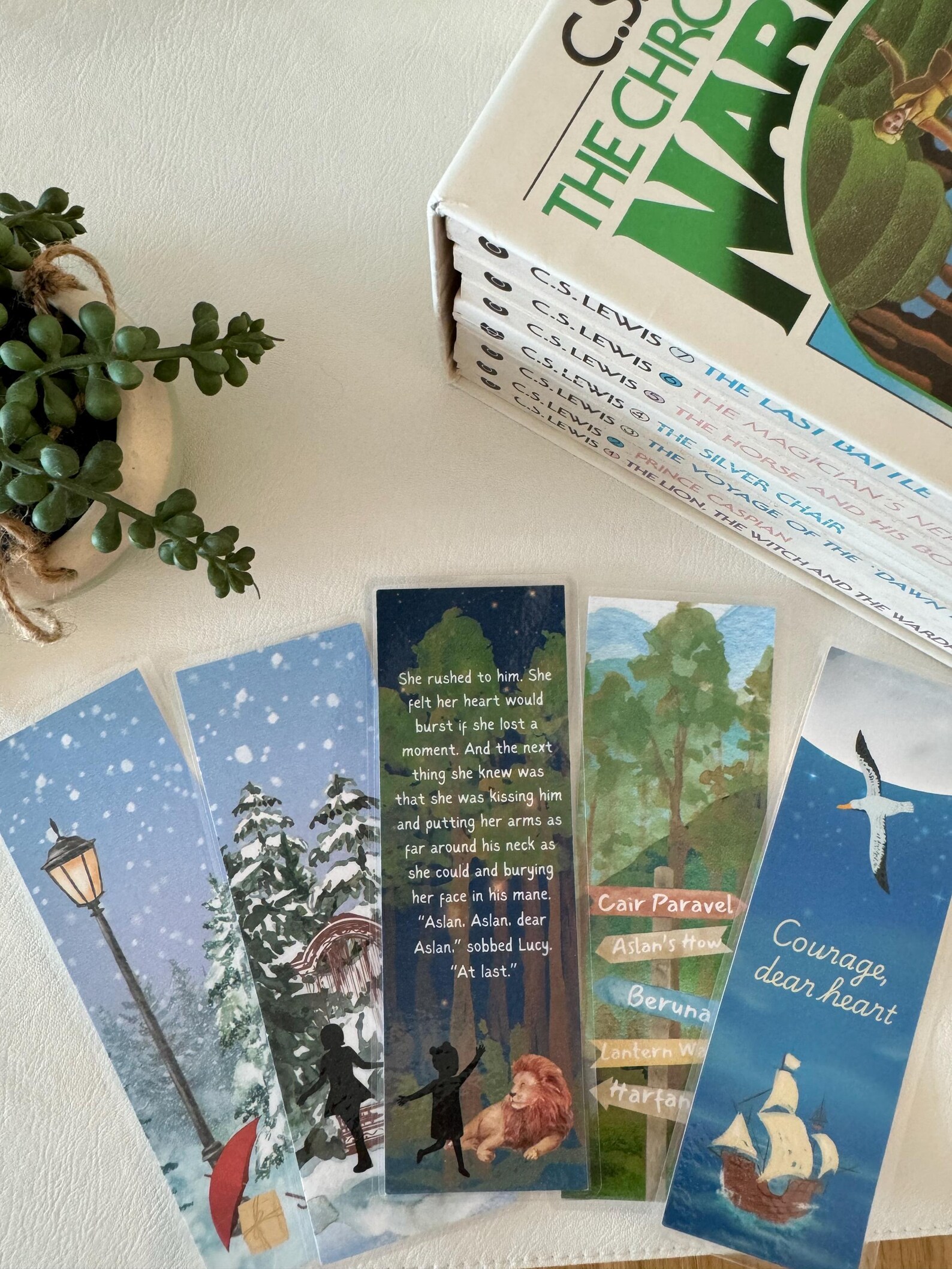 Chronicles of Narnia Bookmark Set | Laminated | Lucy | Aslan | Lion the ...
