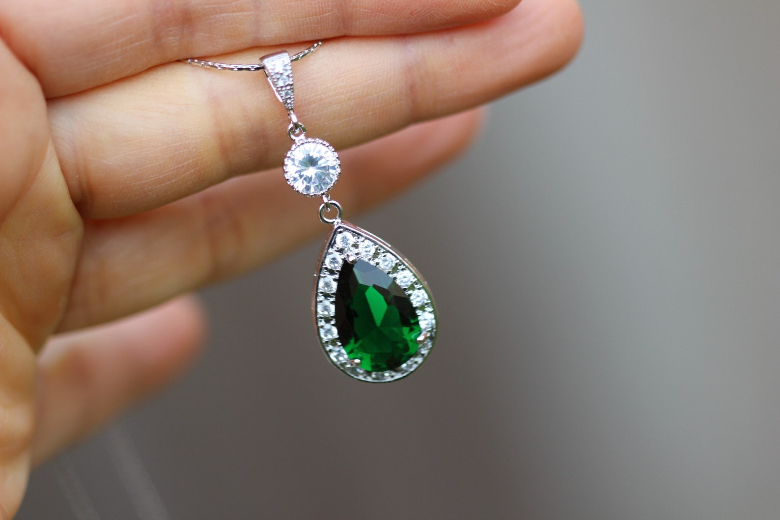 Emerald Green Jewelry Set Emerald Green Bridal Jewelry Set | Etsy