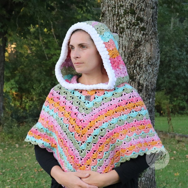 Crochet Poncho Pattern - Etsy