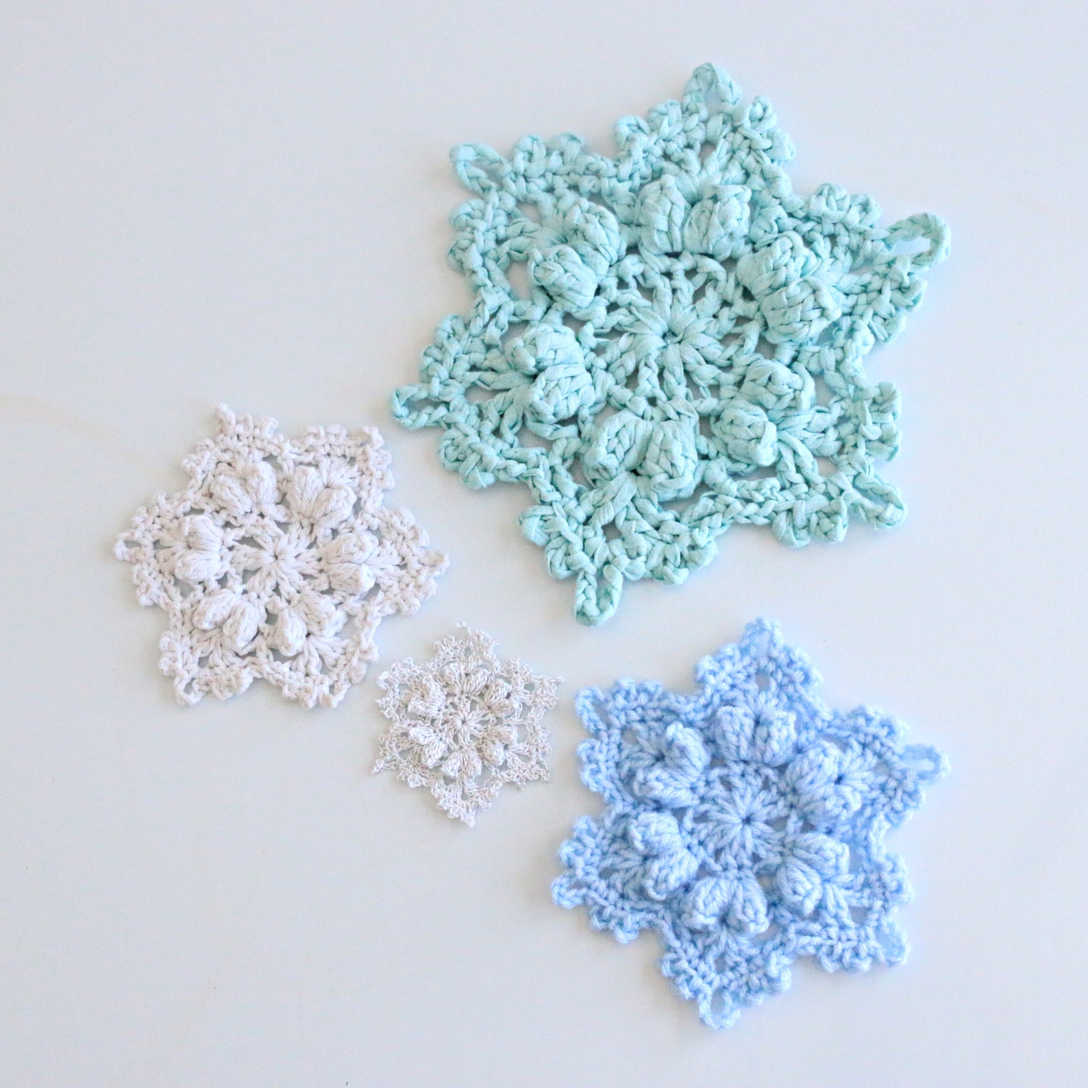 Stella's Snowflake Crochet Pattern Crochet Snow Flake - Etsy