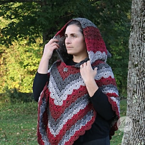 Crochet Shells Poncho Pattern: 4 Sizes + Tutorial (PDF ENGLISH Download ...