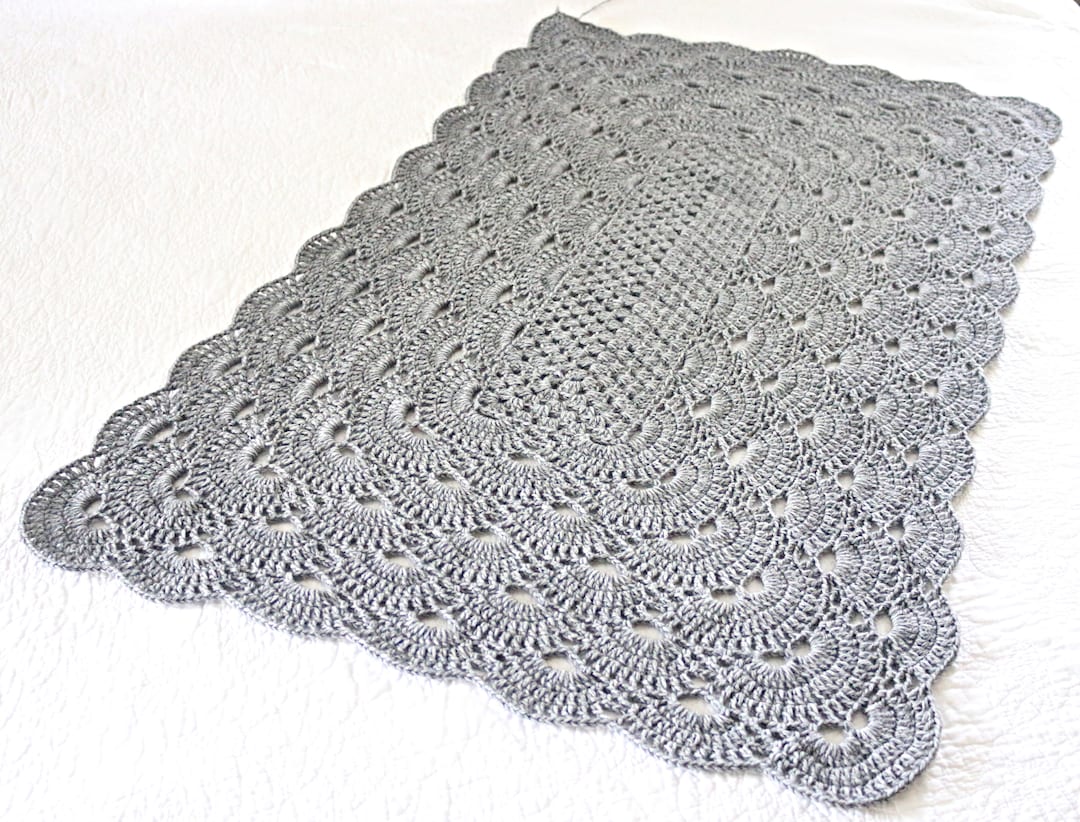 German Shells Crochet Blanket Pattern: Virus Stitch, Three Sizes ...