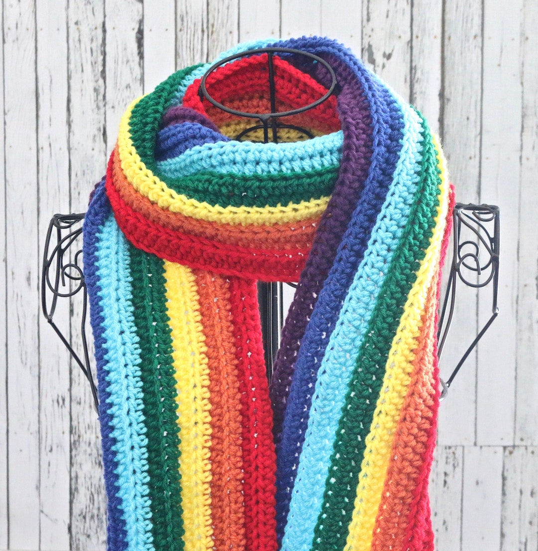 Easiest WORSTED Scarf Ever Crochet Pattern, 3 Lengths Included, Modern ...