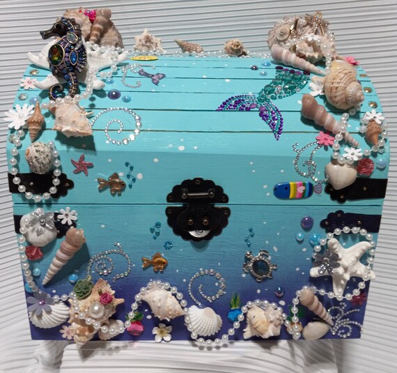 Under the Sea Card Box Mermaid Card Box - Etsy