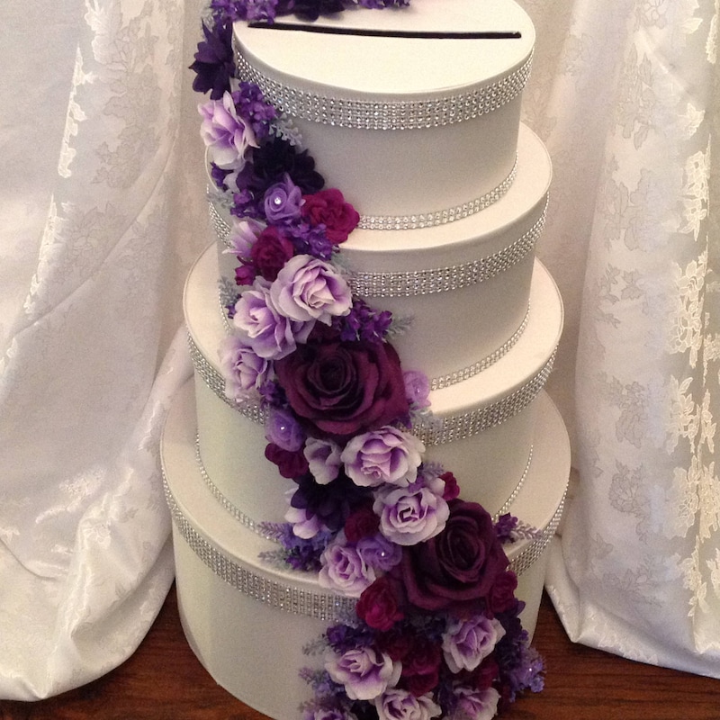Purple Wedding Card Box - Etsy