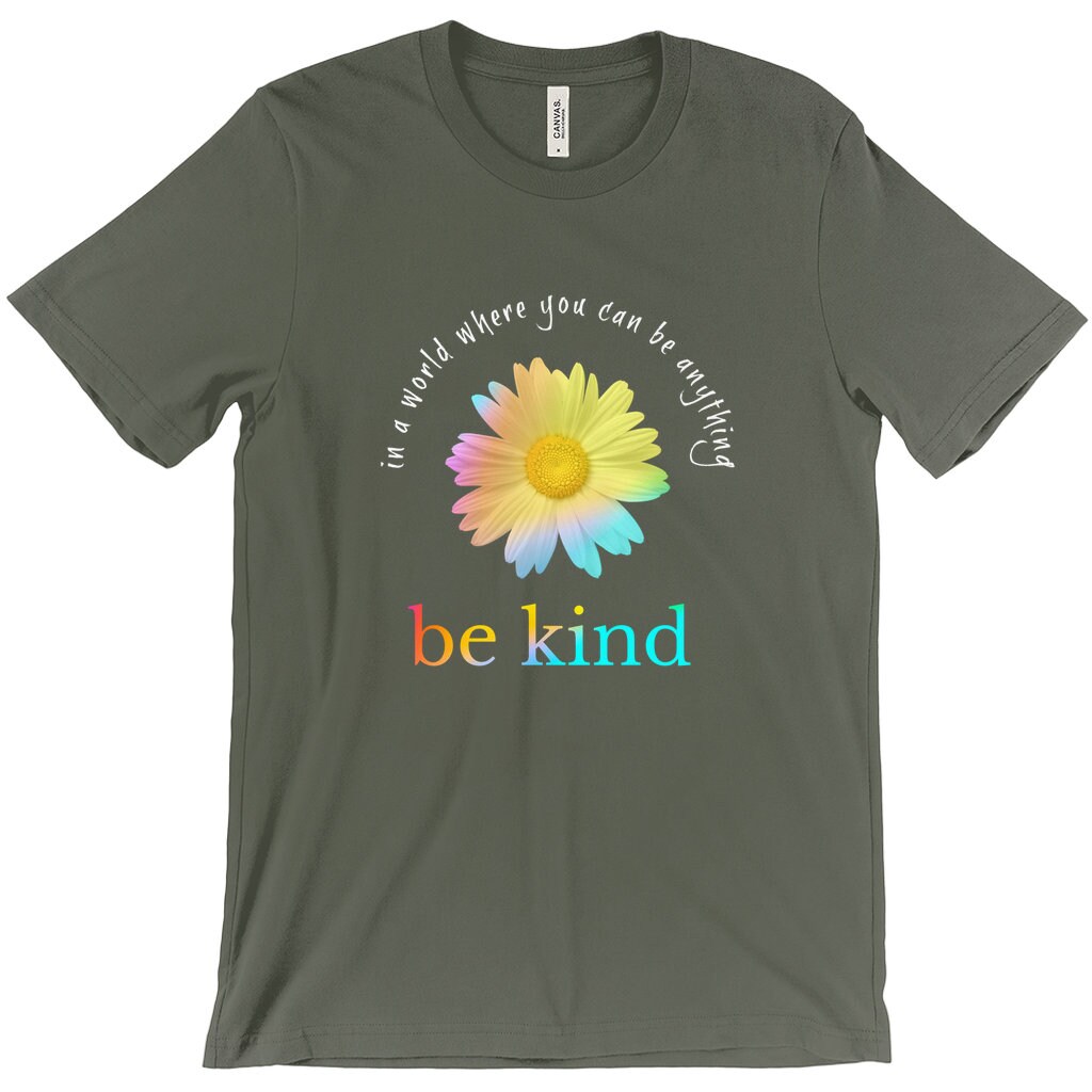 In A World Where You Can Be Anything, Be Kind, Gradient Rainbow Font ...