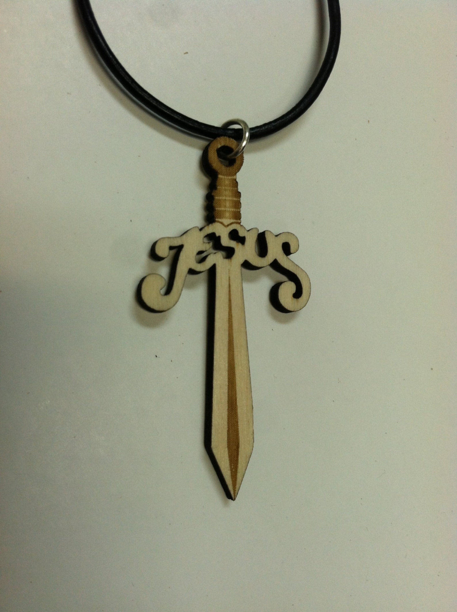 Jesus Sword Cross Necklace - Etsy