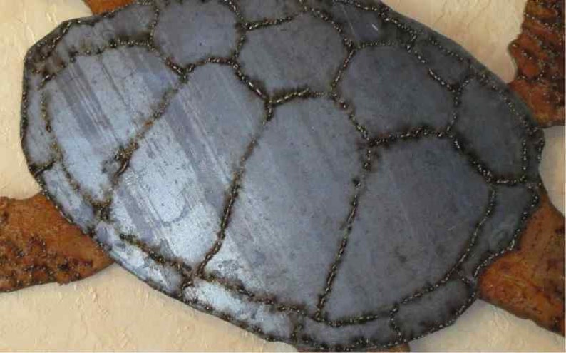 Sea Turtle 1 Sheet Metal Wall Art - Etsy