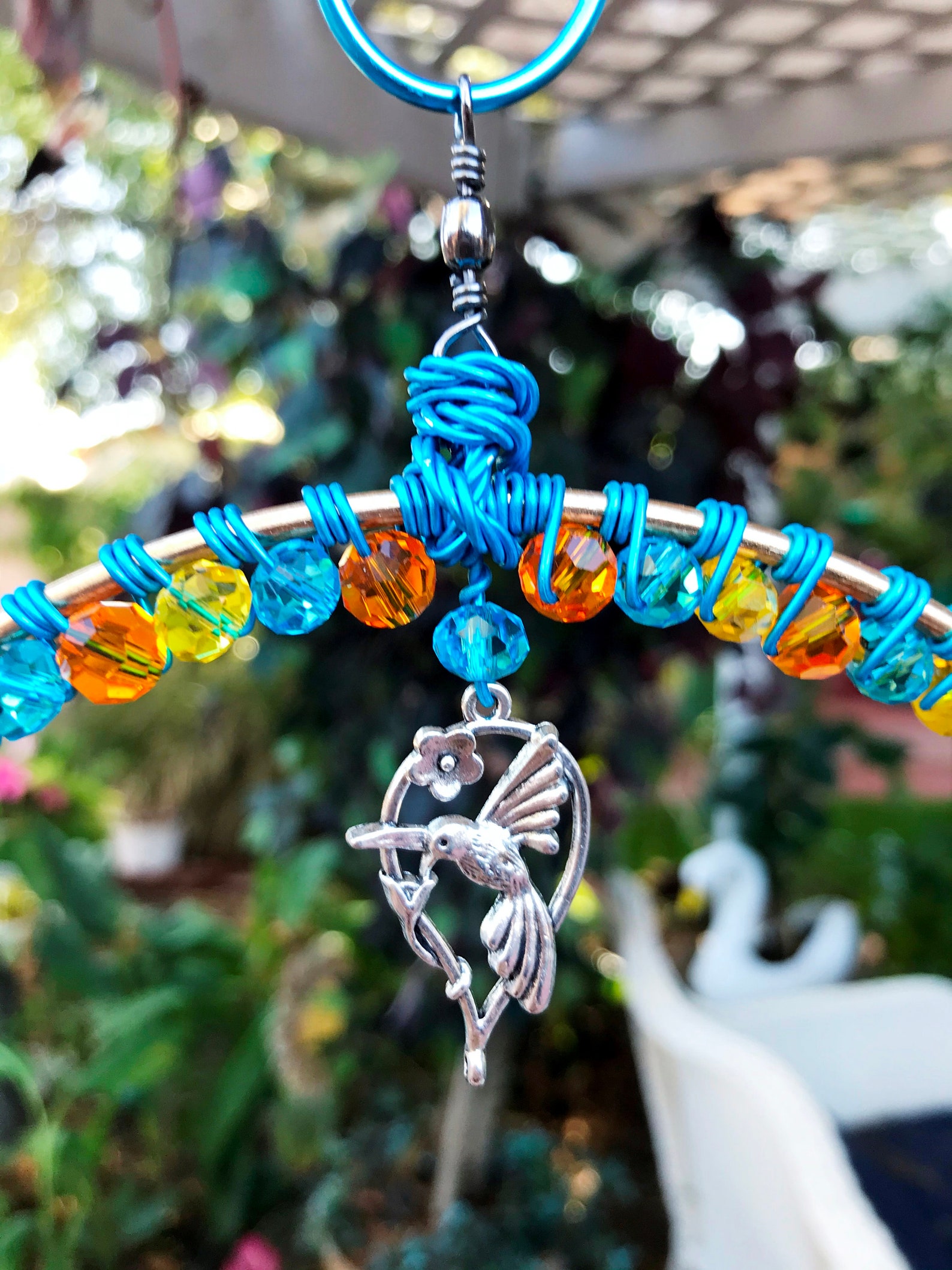 Hummingbird Swing Small Bird Swing Hummingbird Perch Swing | Etsy