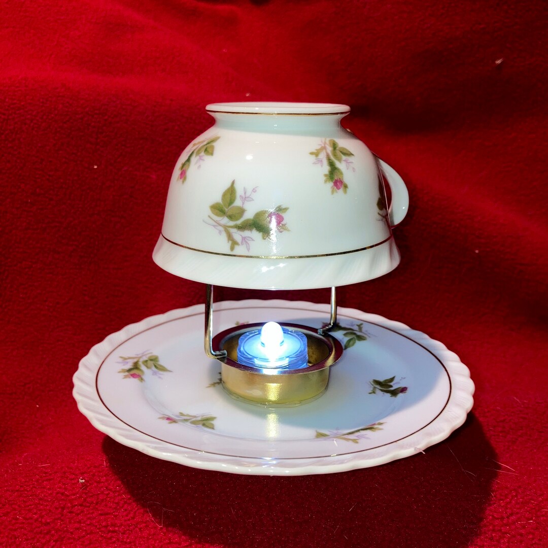 Teacup Night Light Bedroom Lamp Vintage Teacup and Saucer Night Lamp ...