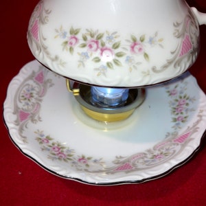 Teacup Night Light Bedroom Lamp Vintage Teacup and Saucer Night Lamp ...