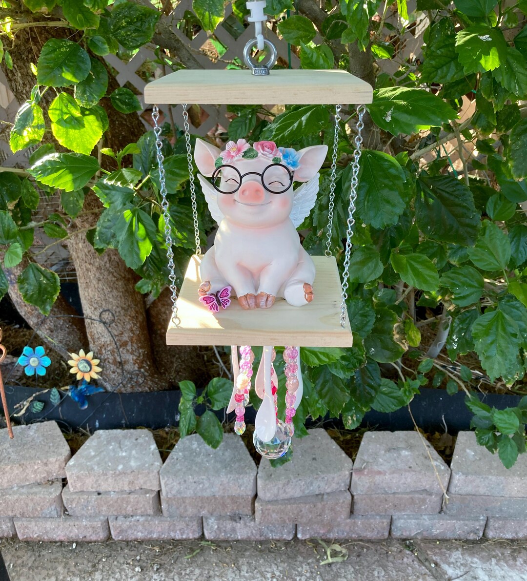 Wind Chime, Resin Pig, Resin Flying Pig, Rainbow Maker, Chandelier ...