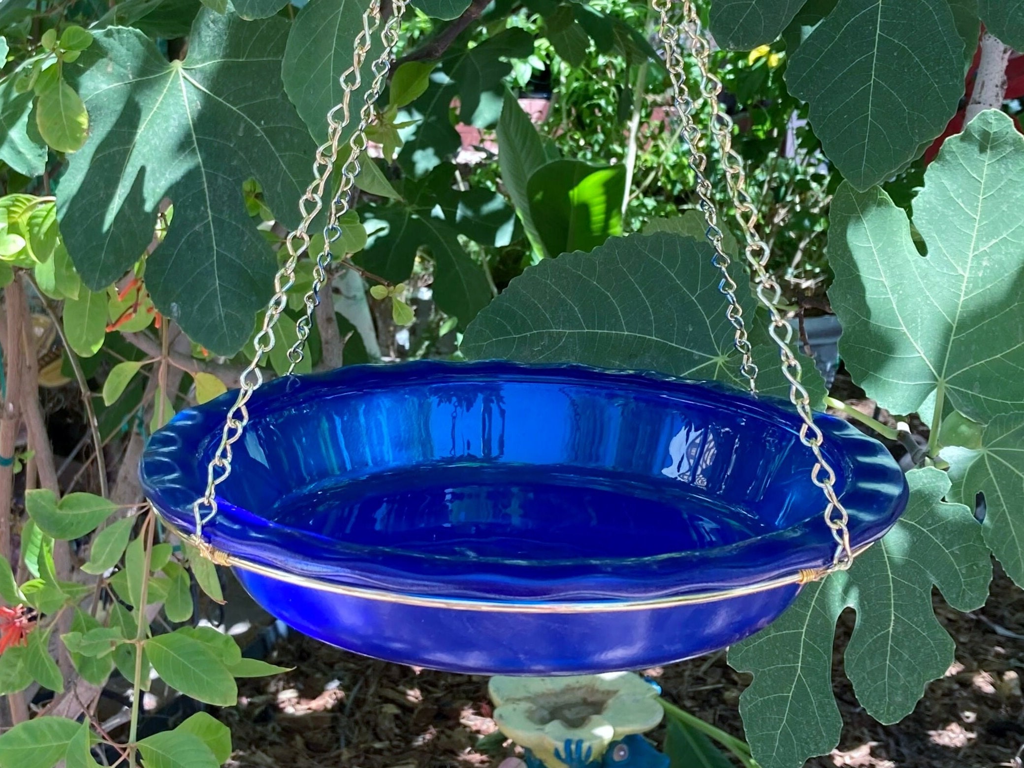 Recycled Glass Bird Bath 10 Easy DIY Bird Bath Projects