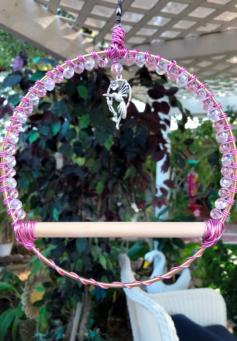 Hummingbird Swing Small Bird Swing Hummingbird Perch Swing | Etsy