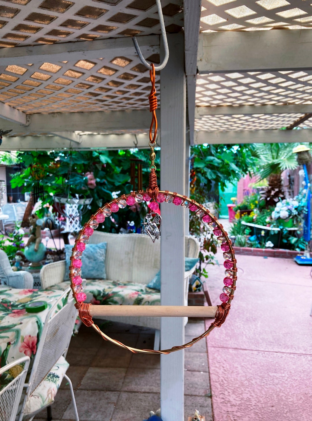 Hummingbird Swing, Small Bird Swing, Hummingbird Perch, Swing, Tree ...