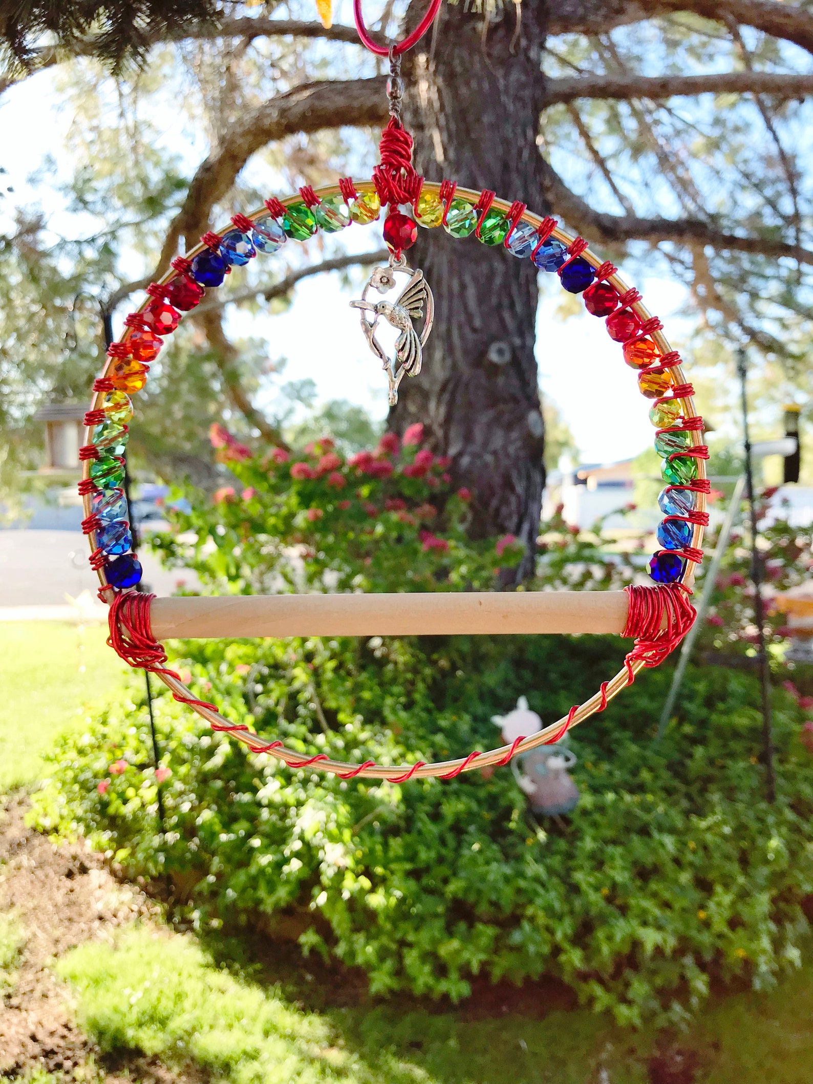 Hummingbird Swing, Small Bird Swing, Hummingbird Perch, Indoor/outdoor ...