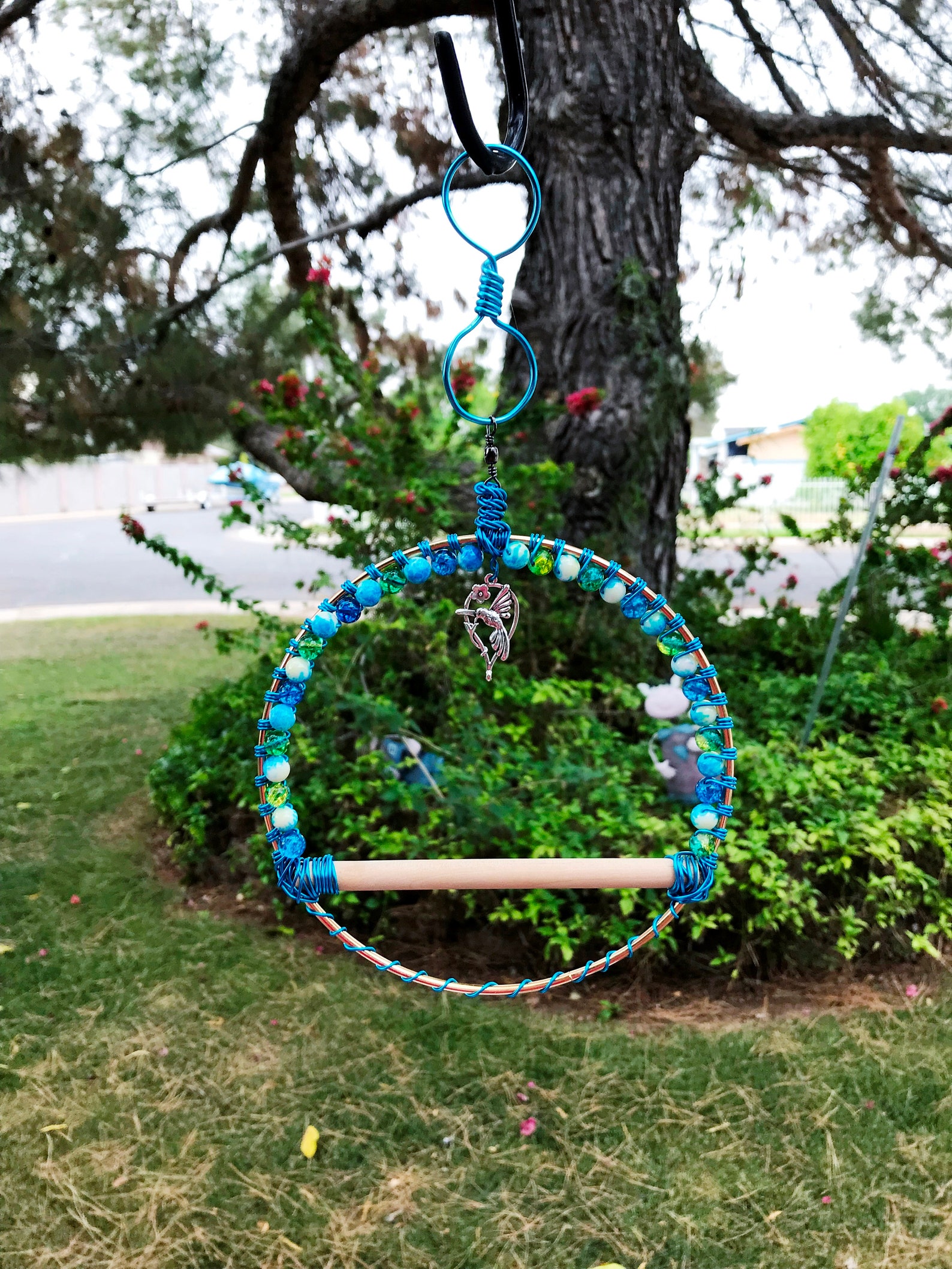 Hummingbird Swing Small Bird Swing Hummingbird Perch Swing - Etsy