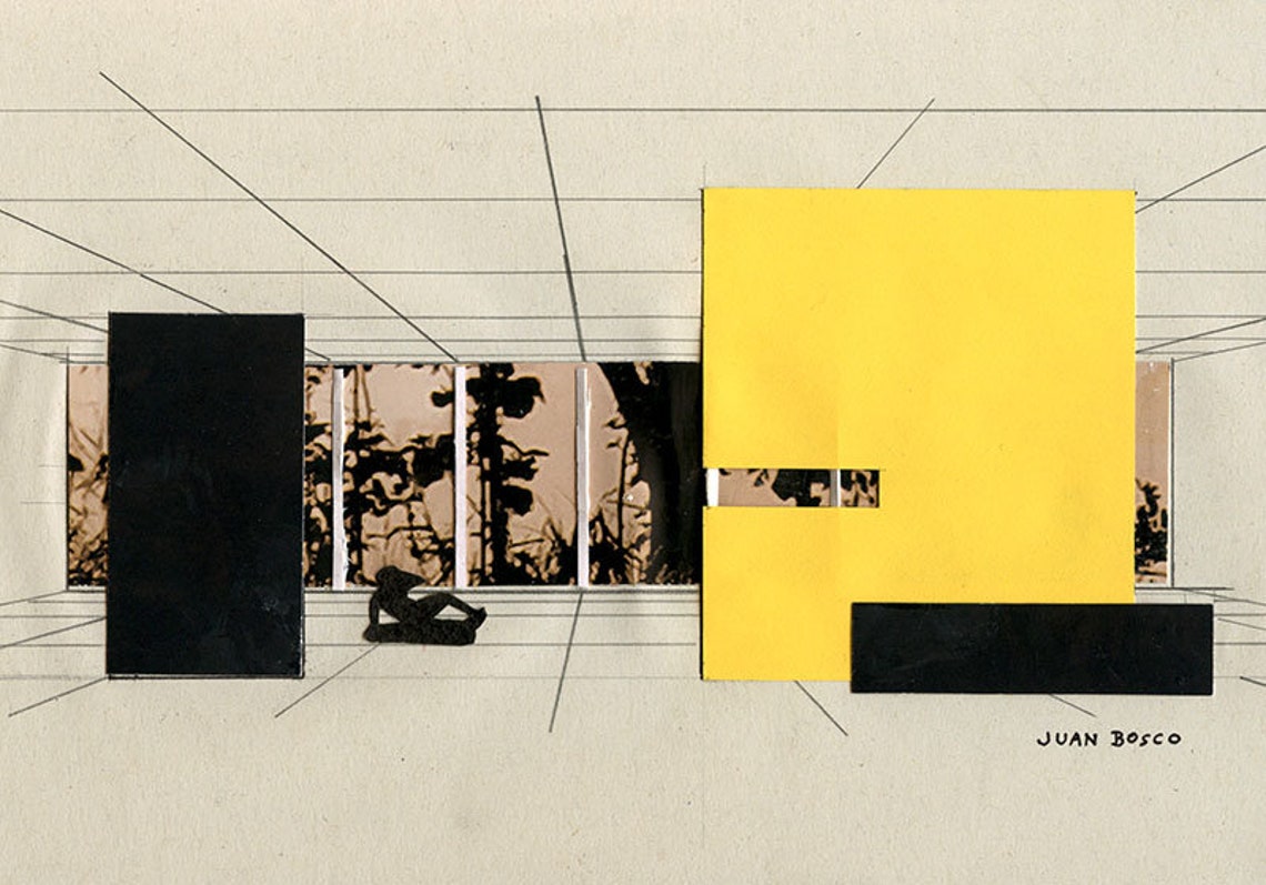 Architectural Collage Architectural Art Architectural Print - Etsy