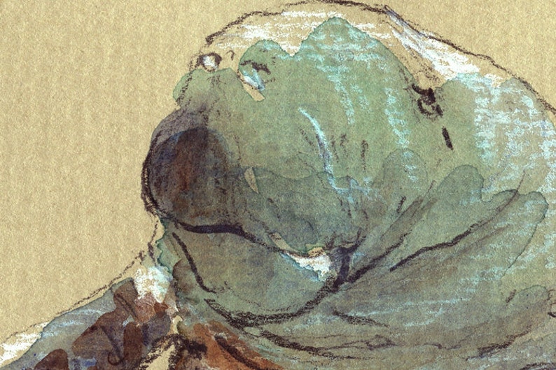 Print-manatee Sea Cow Mermaid Print Artwork Marine Mammal - Etsy