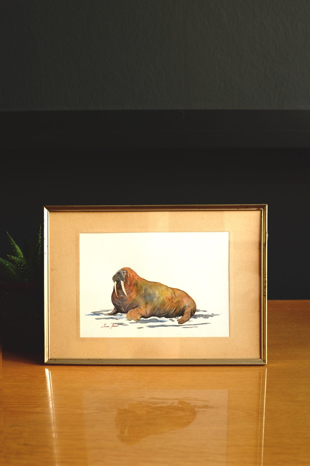 Walrus Painting Walrus Watercolor Walrus Print Walrus - Etsy