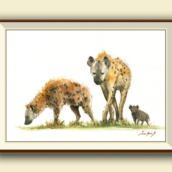 Hyena Painting - Etsy