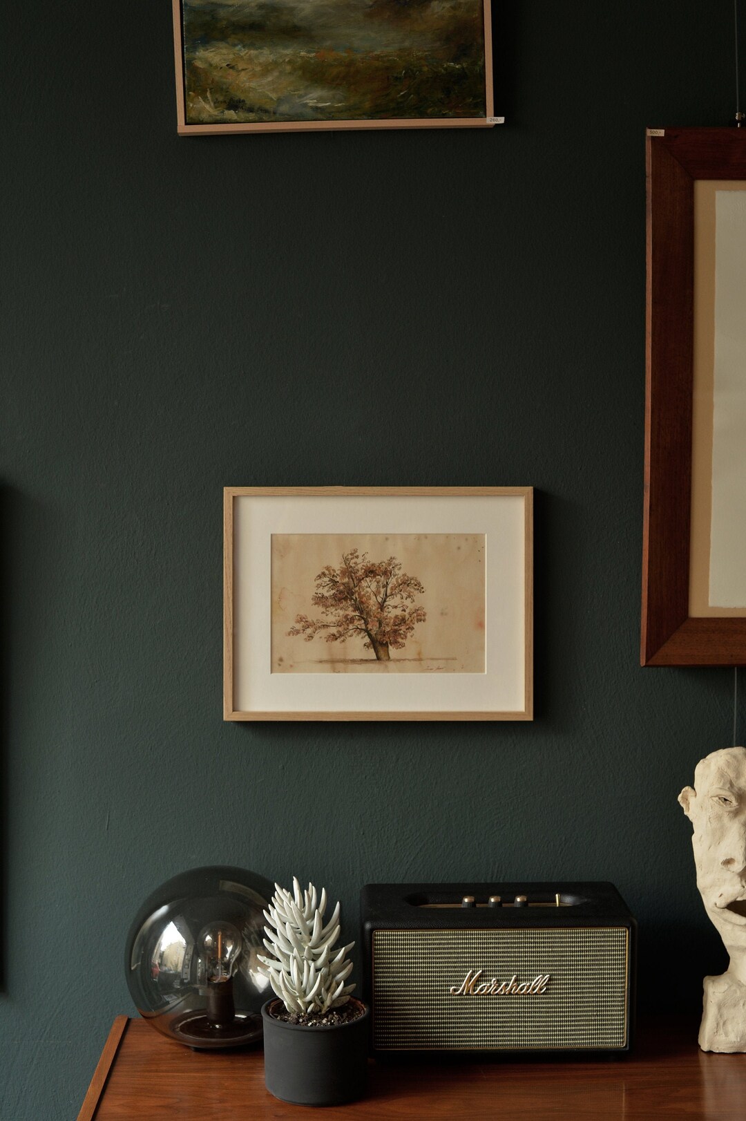 PRINT -sweet Chestnut Tree Painting, Tree Art, Tree Painting, Chestnut ...