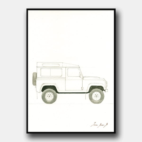 Land rover print - Etsy Nederland