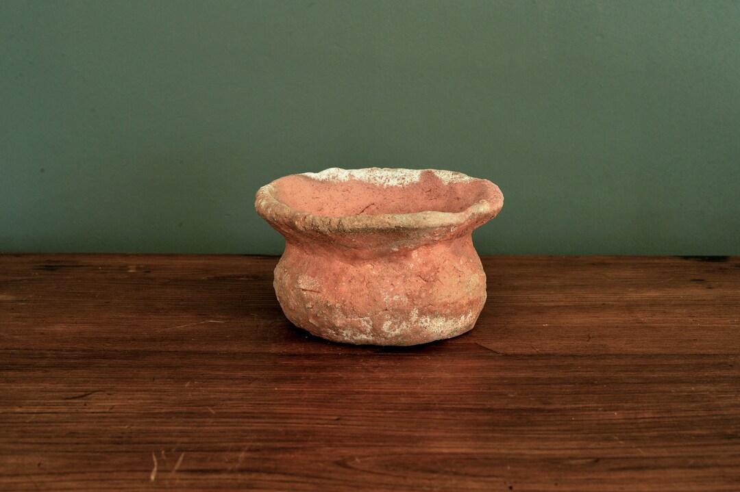 Wabi-sabi Vase Pot, Natural Clay Pottery, Primitive Style Pottery ...
