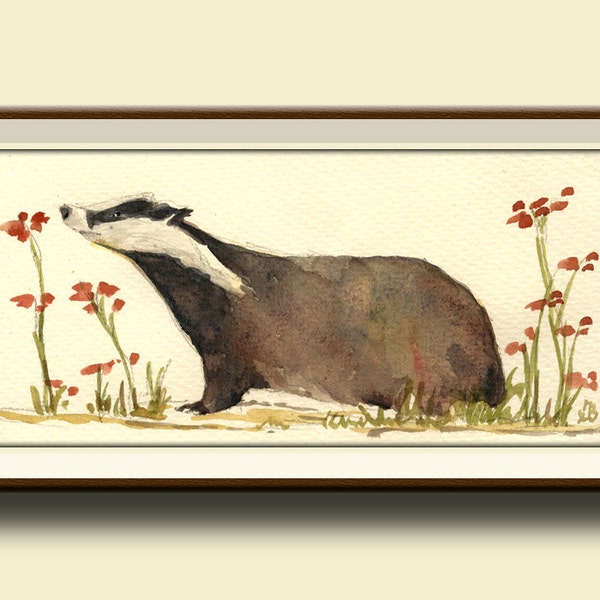 Badger Art - Etsy